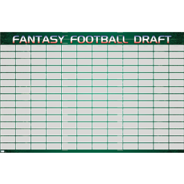 Trends International Fantasy Football Draft Wall Poster