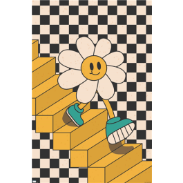 Trends Smile Face - Stairs Poster
