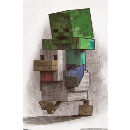 Allposters Minecraft: Mobestiary - Chicken Jockey Poster