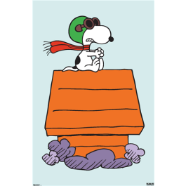 Allposters Peanuts - Snoopy Flying Ace Poster